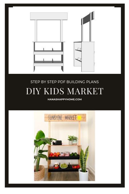 Build a Kid's Grocery Store - Printable Building Plans - Hana's Happy Home