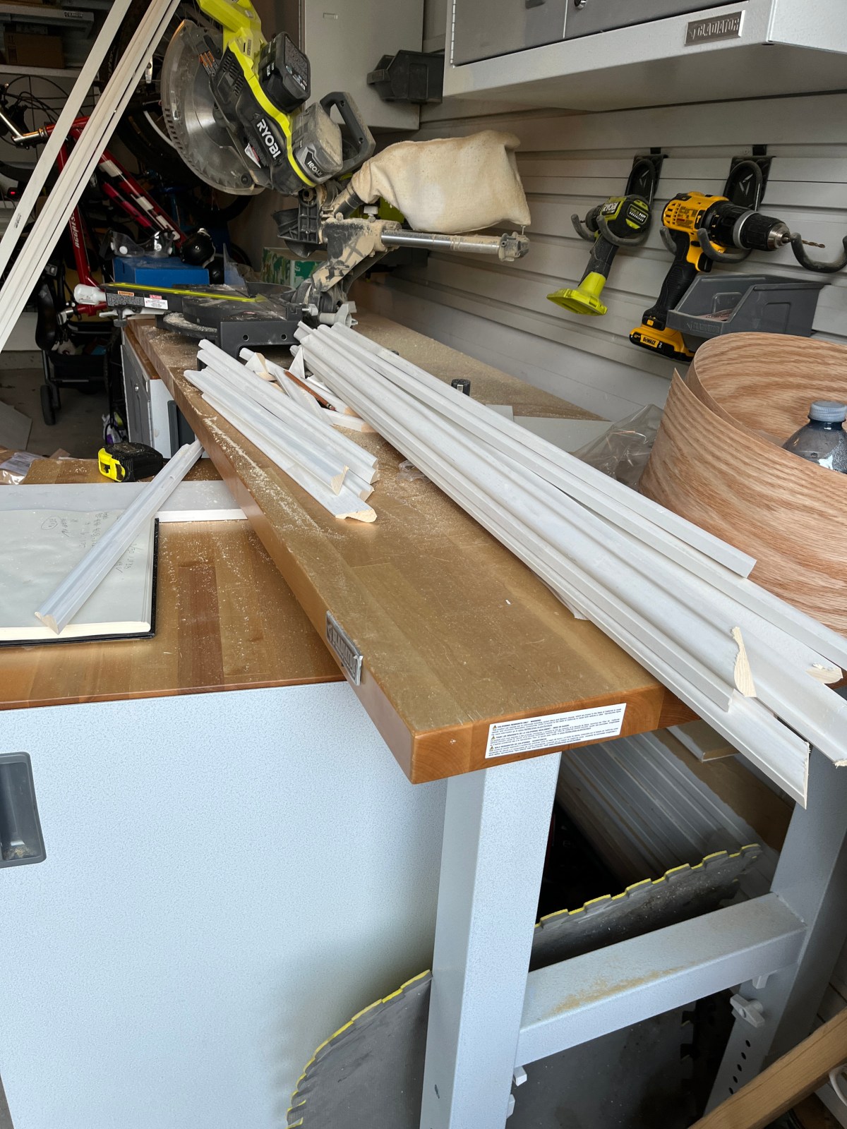 DIY Picture frame molding accent wall with chair rail - Hana's Happy Home