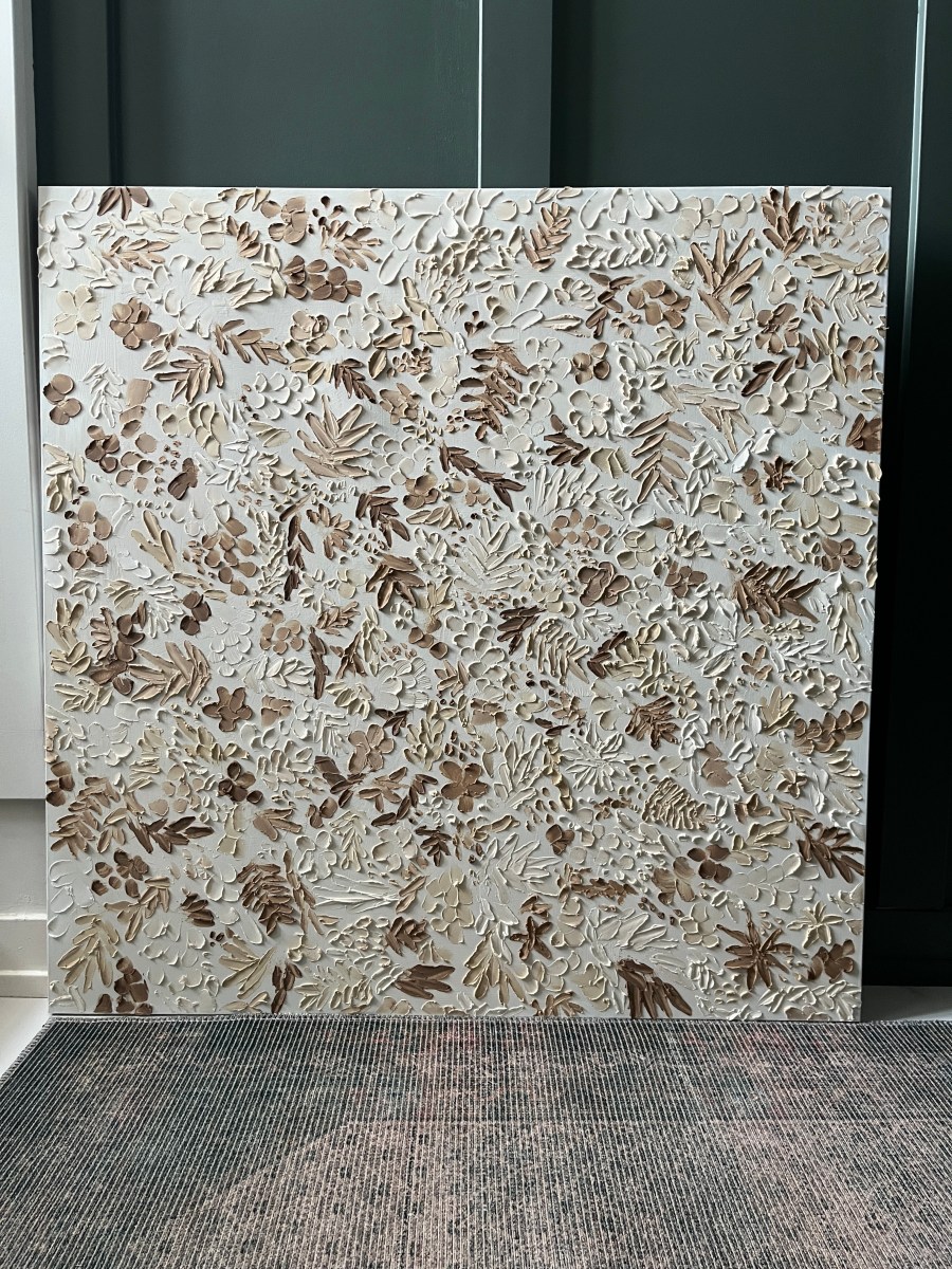 Easy DIY Textured Artwork - Hana's Happy Home