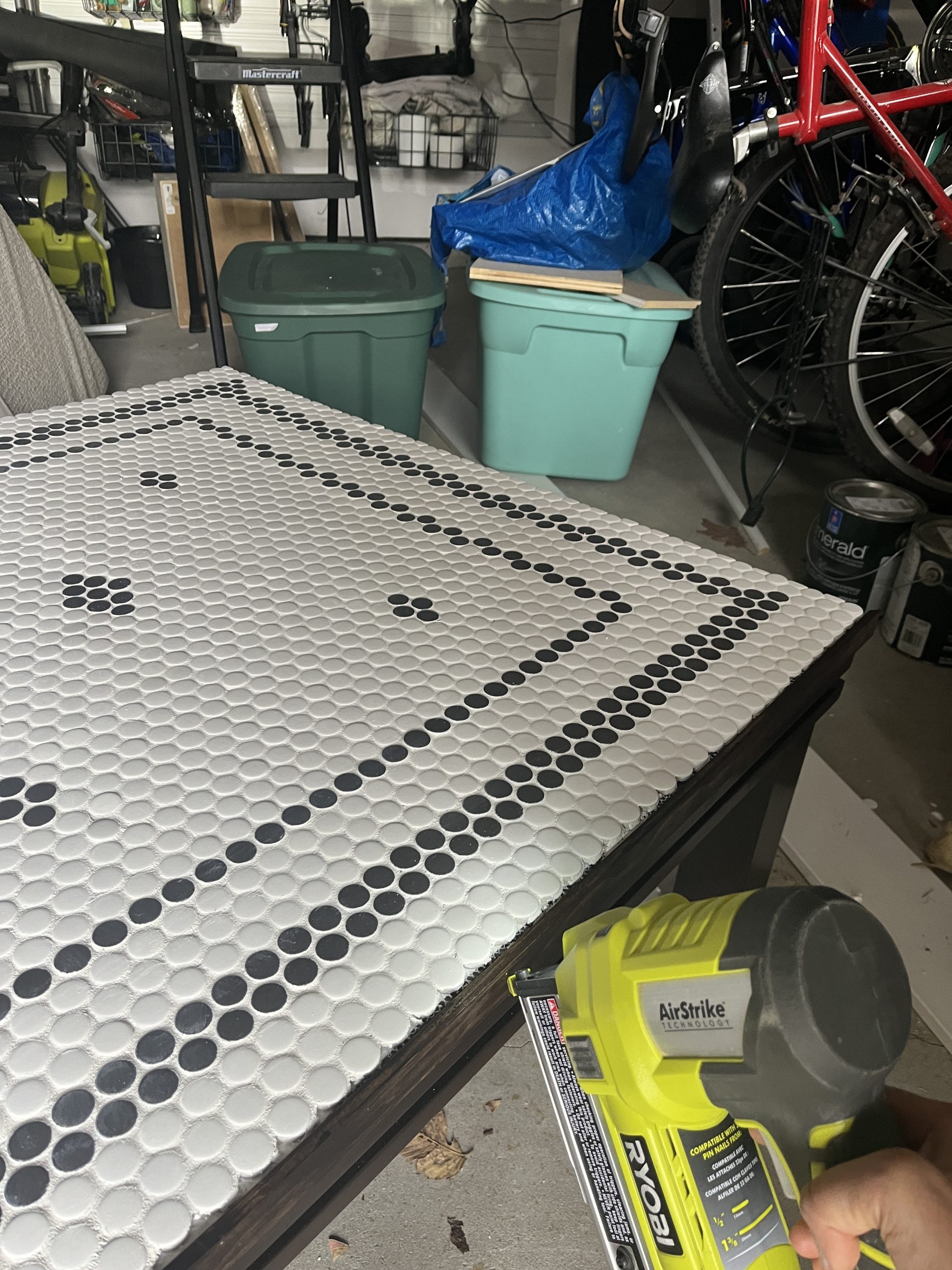 DIY Penny Tile Coffee Table - Hana's Happy Home