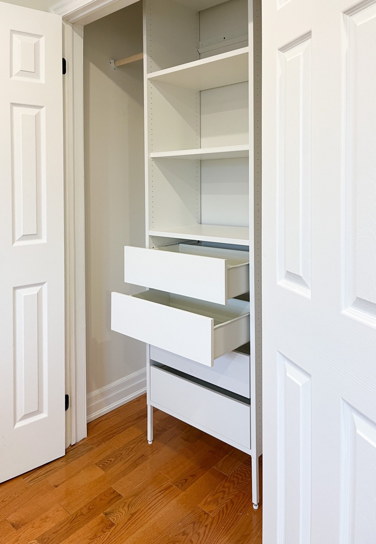 Budget friendly small closet makeover with IKEA AURDAL - Hana's Happy Home