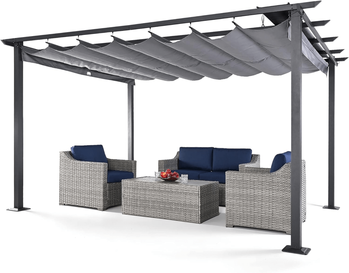 Budget Retractable Shade Pergolas - Hana's Happy Home
